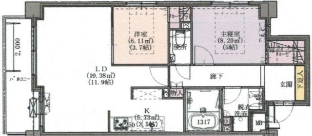 【ハトマークサイト】福岡県福岡市城南区鳥飼5丁目の MCG鳥飼207 2LDK マンション