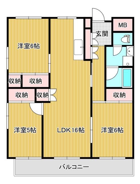 【ハトマークサイト】福岡県北九州市門司区柳原町の ロイヤルメゾン門司302 3LDK マンション