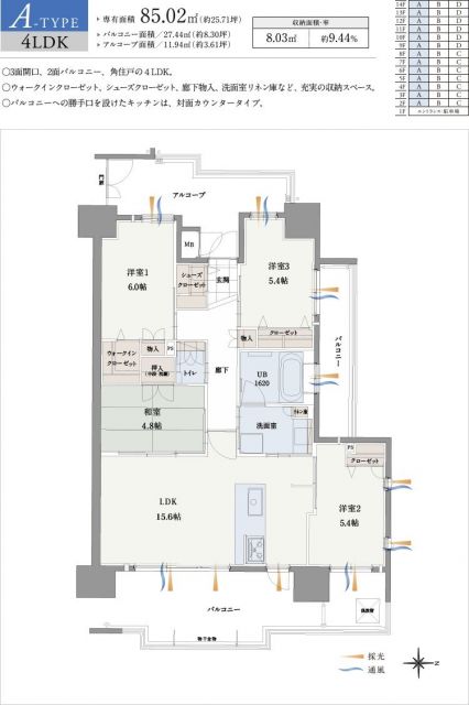 【ハトマークサイト】熊本県熊本市東区若葉2丁目の アーガス・レーヴ健軍グラン1401 4LDK マンション