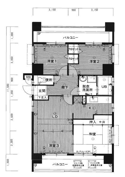 【ハトマークサイト】福岡県福岡市西区今宿東1丁目の 3LDK 中古マンション