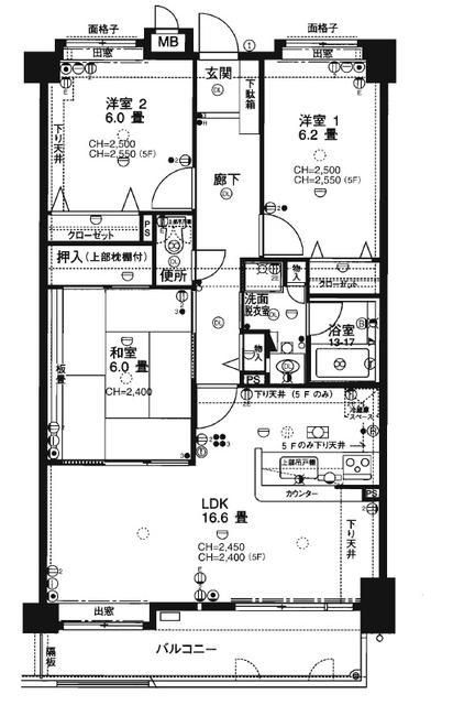 【ハトマークサイト】福岡県春日市日の出町1丁目の エンゼルハイム春日グランコート402 3LDK マンション