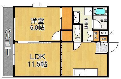 【ハトマークサイト】福岡県福岡市早良区原5丁目の ボンメゾン201 1LDK アパート