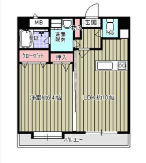 【ハトマークサイト】福岡県宗像市稲元1丁目の フォレストコート202 1LDK マンション