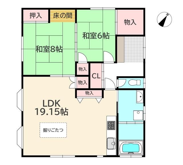 【ハトマークサイト福井】福岡県宗像市大島の 大島 中古戸建 2LDK 中古一戸建