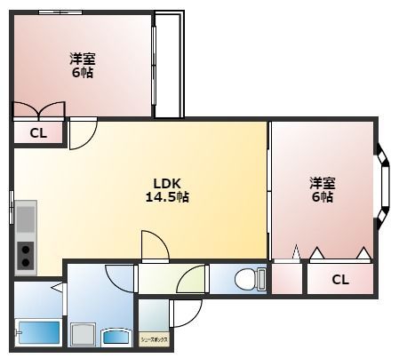 【ハトマークサイト】福岡県福岡市早良区四箇6丁目の Quon202 2LDK アパート