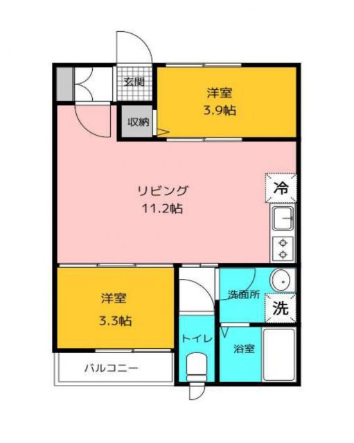 【ハトマークサイト】福岡県福岡市早良区賀茂2丁目の アドバンス賀茂南102 2LDK アパート