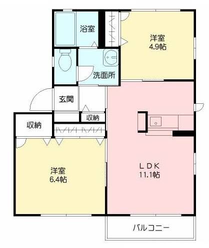 【ハトマークサイト】佐賀県佐賀市兵庫町大字瓦町の リバーサイド瓦町101 2LDK アパート