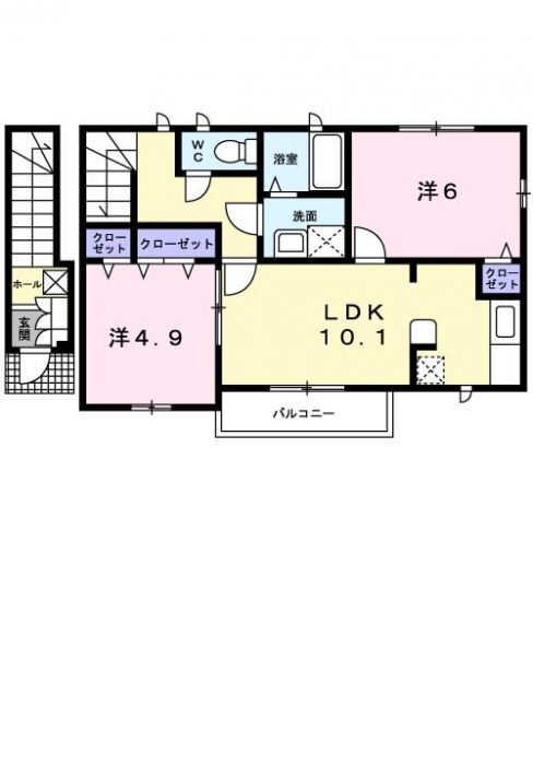 【ハトマークサイト神奈川】佐賀県神埼郡吉野ヶ里町吉田の メゾン吉野ヶ里 202 2LDK アパート