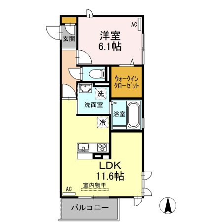 【ハトマークサイト】佐賀県神埼市神埼町枝ヶ里の サンドリバー101 1LDK アパート