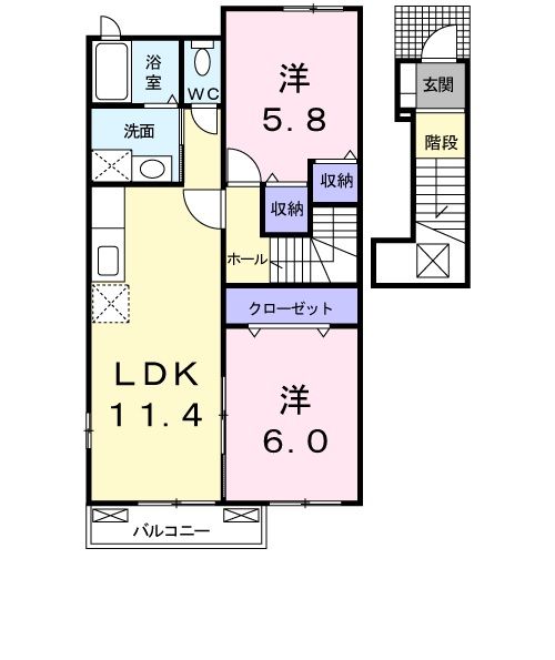【ハトマークサイト】佐賀県神埼市千代田町下西の フィールドインヴィレッジC204 2LDK アパート