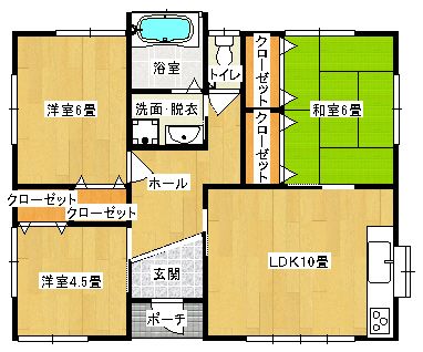 【ハトマークサイト】長崎県島原市柏野町の 石田ハイツ 3LDK 貸家