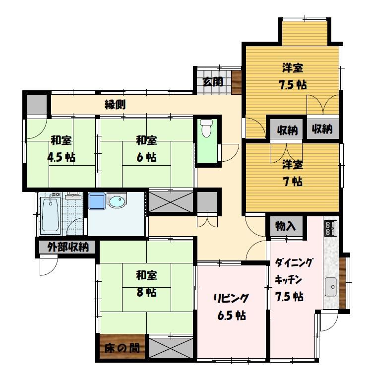 【ハトマークサイト】長崎県長崎市戸町3丁目の 5LDK 中古一戸建