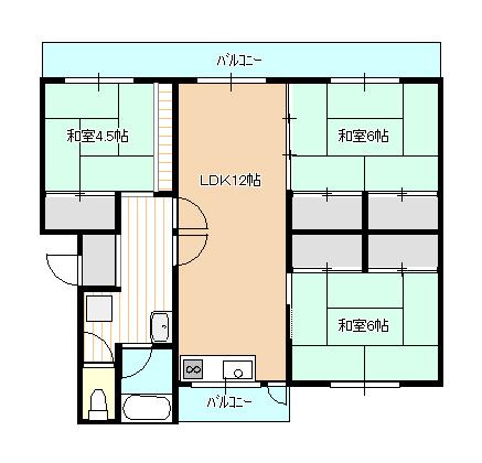 【ハトマークサイト】長崎県諫早市白岩町の 西諫早ハイツE棟502 3LDK 中古マンション
