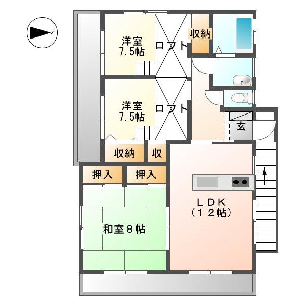 【ハトマークサイト】長崎県西彼杵郡長与町嬉里郷の 3LDK 貸家