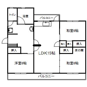 【ハトマークサイト】長崎県諫早市白岩町の 西諫早ハイツC棟401 3LDK マンション