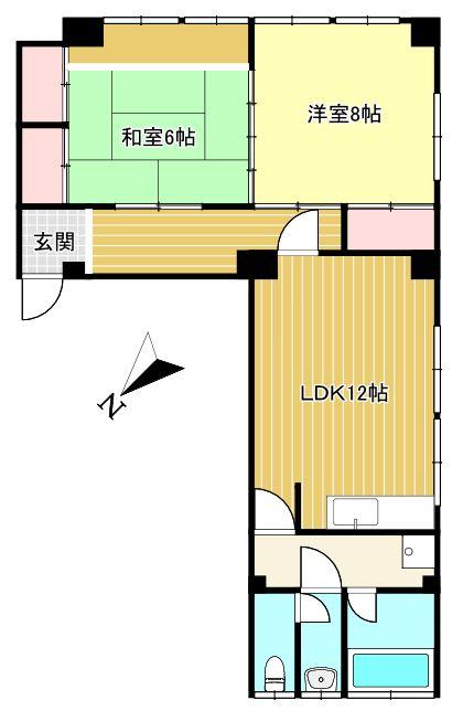 【ハトマークサイト】長崎県長崎市油屋町の 高橋ビル 301 2LDK マンション