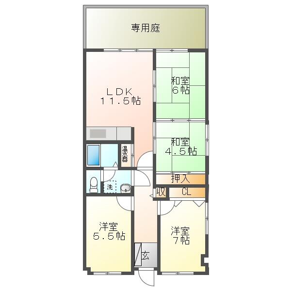 【ハトマークサイト】大分県宇佐市大字葛原の ロフティパレス宇佐Ⅱ101 4LDK 中古マンション