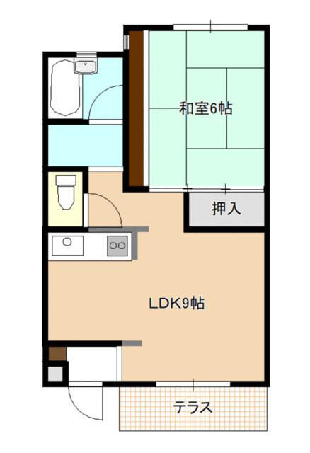 【ハトマークサイト】大分県日田市大字上野の コーポ鏡坂103 1LDK アパート