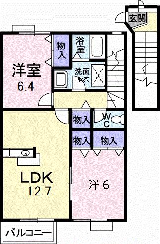 【ハトマークサイト】大分県日田市大字十二町の エスポワール谷203 2LDK アパート