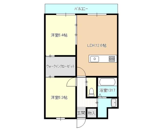 【ハトマークサイト】大分県別府市青山町の リリー青山三番館401 2LDK マンション