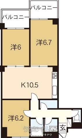 【ハトマークサイト】沖縄県那覇市牧志2丁目の ライオンズマンション牧志第参305 3LDK 中古マンション